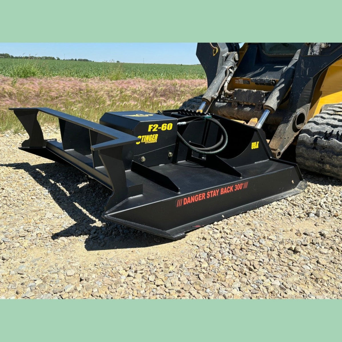 Home Stinger Attachments Twister F2 Brush Cutter For Skid Steers
